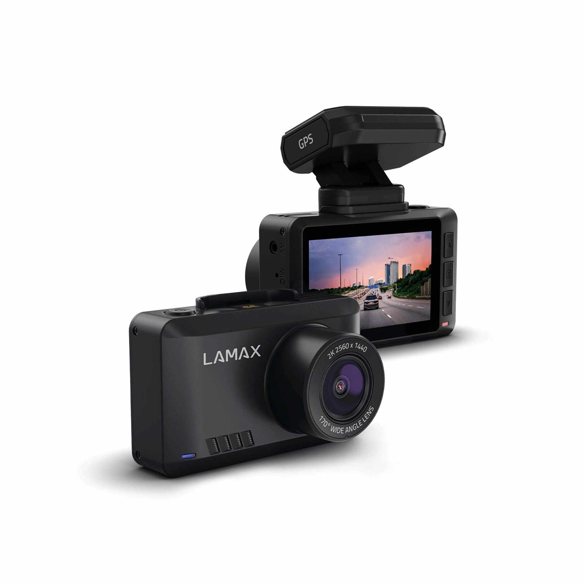 Видеорегистратор Lamax T8, угол обзора 170°, 2,5К, Full HD, магнитный держатель