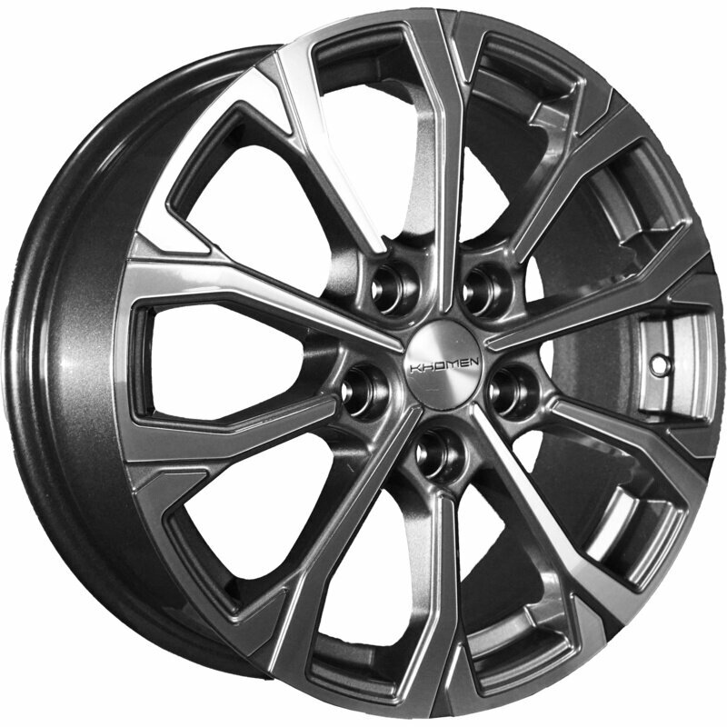 Литой колесный диск Khomen Wheels KHW1605 (Changan CS35 Plus) 6,5x16/5x110 ET46 D63,3 Gray-FP
