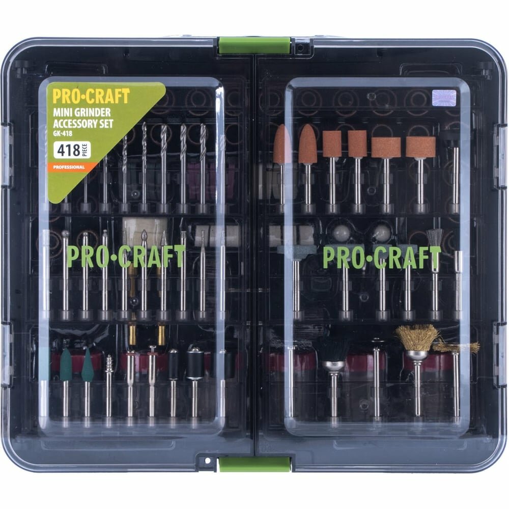 Набор насадок Procraft для гравера 418 предметов GK-418