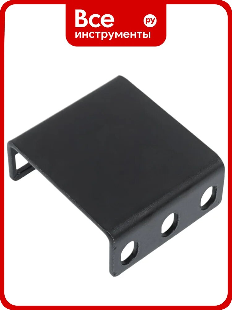 Монтажный адаптер SYSMATRIX 1U глубина 100мм AM 0012.900 из стали черный цвет RAL 9005 с толщиной металла