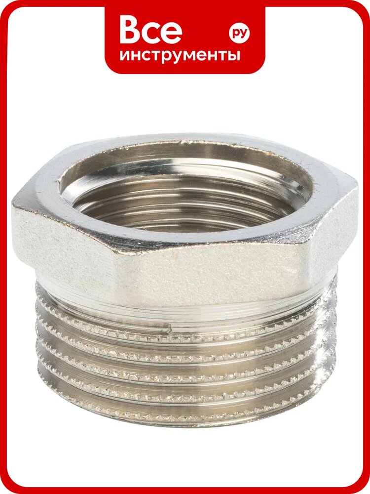 Никелированная футорка STOUT 1X3/4 SFT-0029-000134 RG008Q0RUI5VN8, латунный,