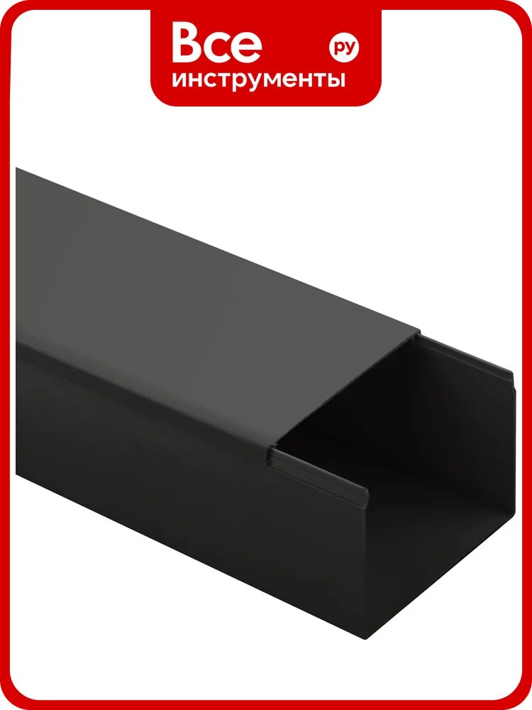 Кабель-канал ЭРА KKB8040 черный 80x40мм, 1 шт - 2м Б0061658