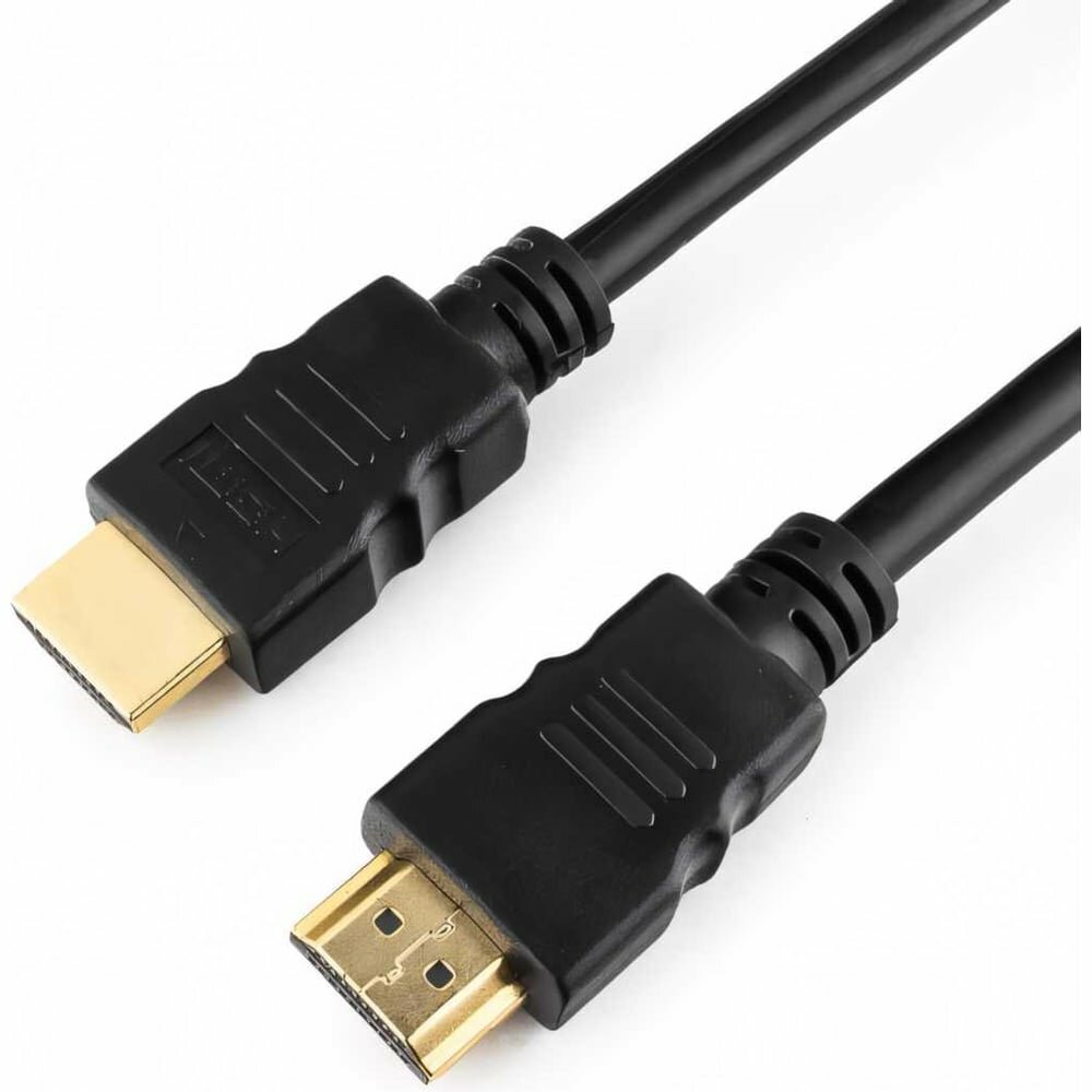 Кабель Cablexpert HDMI v2.0, 19M/19M, 7.5м, медь, черный, позолоченные разъемы, экран, пакет CC-HDMI4-7.5M — фото 1