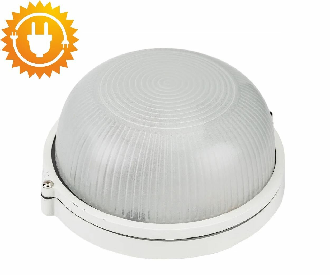Светильник НПП1301 круг 60Вт IP54 белый IEK LNPP0-1301-1-060-K01