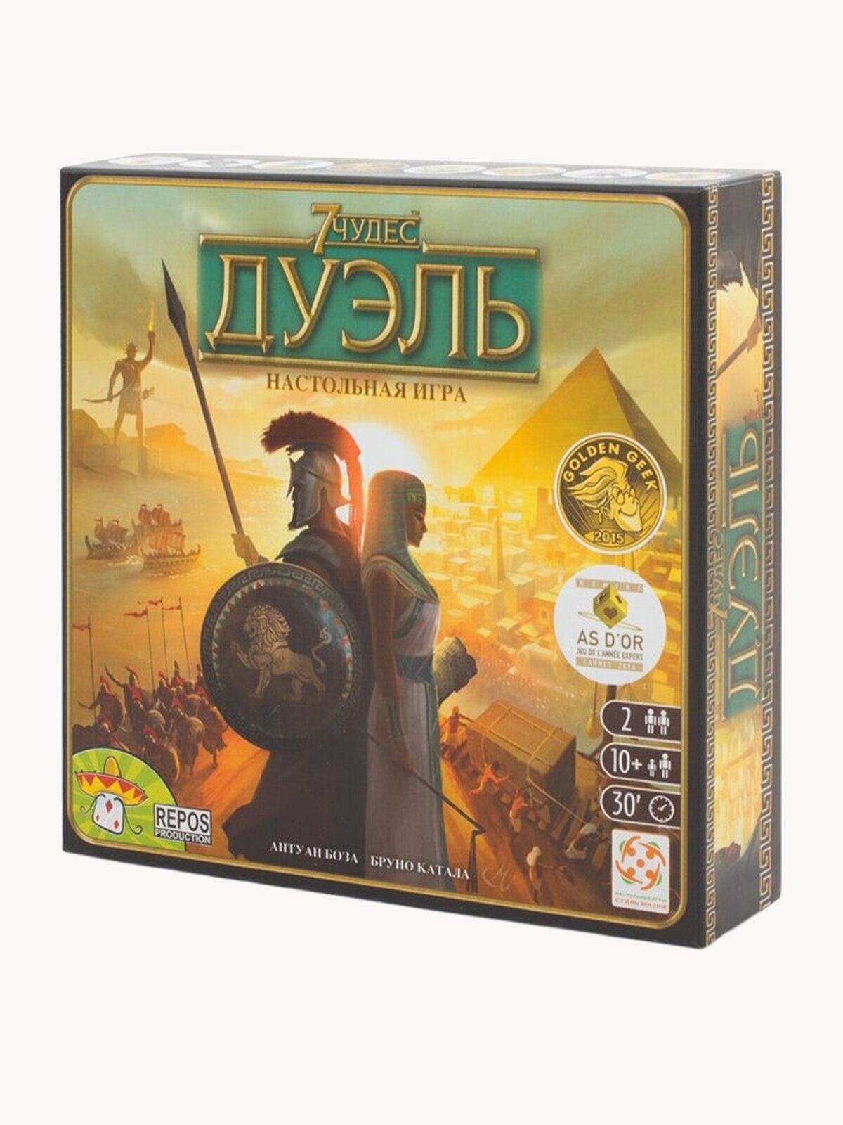 "7 Чудес Дуэль" Настольная стратегическая карточная игра для взрослых и детей от 10 лет, Стиль Жизни