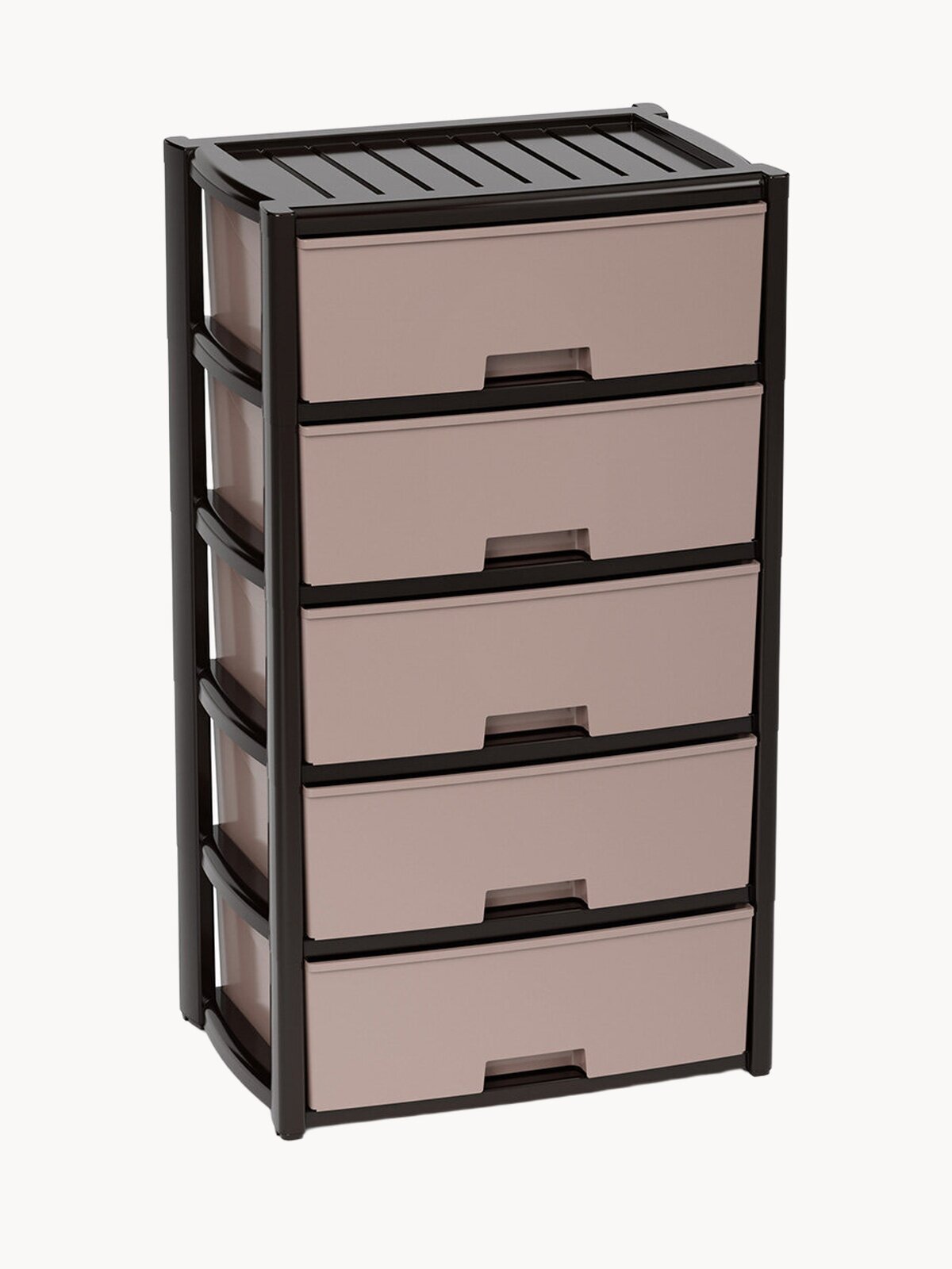 Комод пятисекционный Альтернатива Колорит, 56 x 39 x 100 см, венге