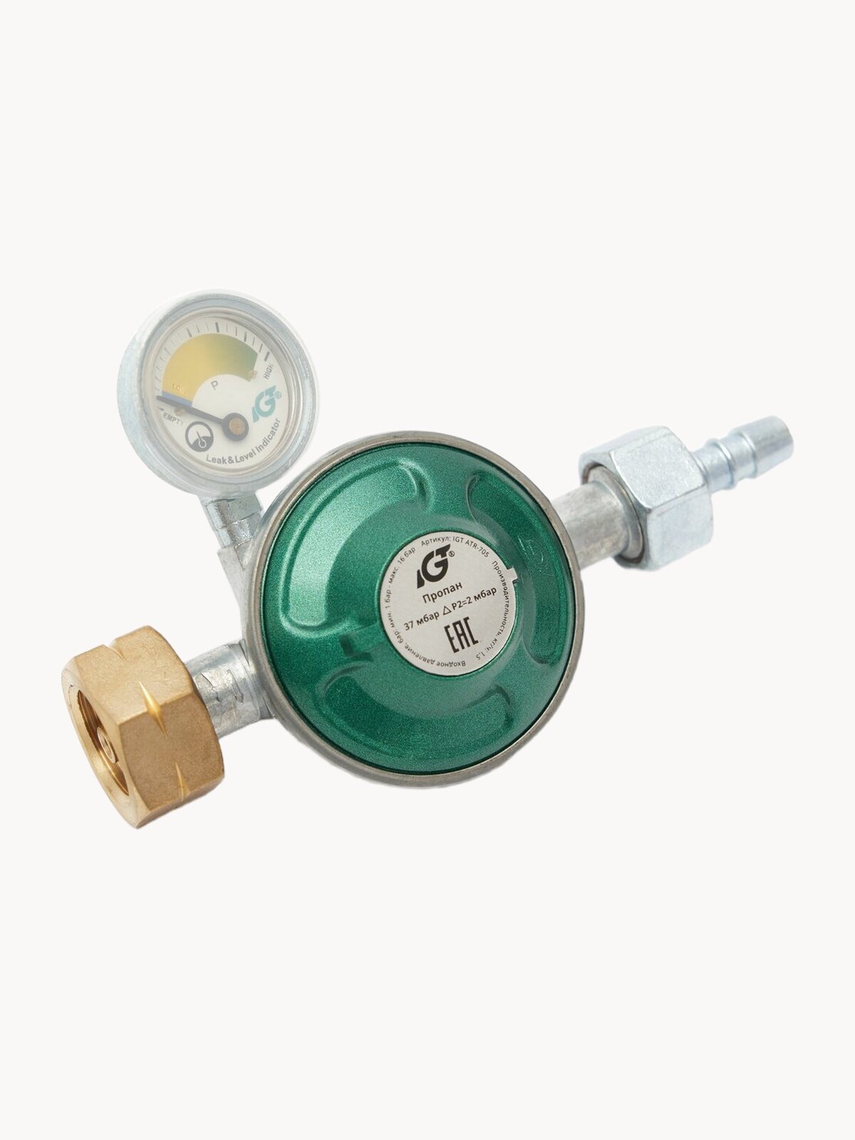 Регулятор давления с манометром и системой газ-контроль ARMA IGT ATR-704