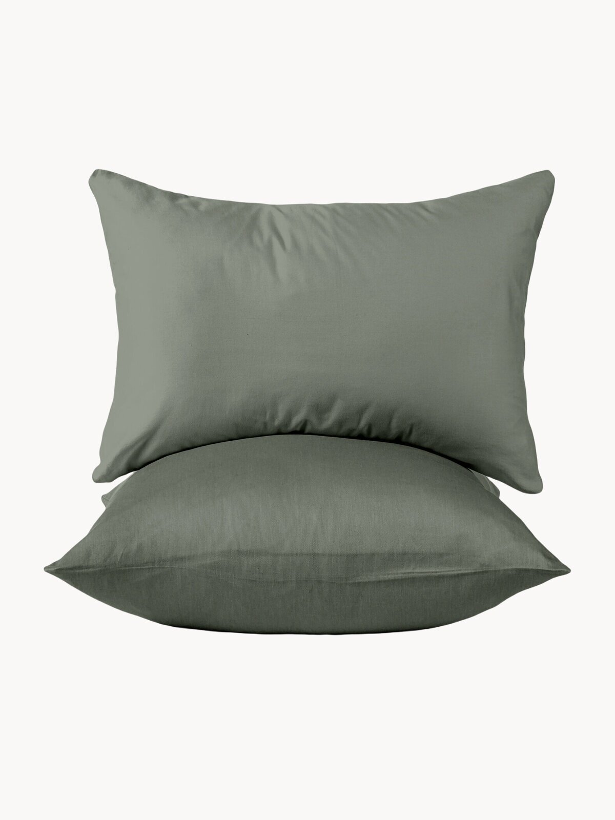 Флоранс Наволочки 50х70 Полисатин однотон / Комплект наволочек, Серый, 2 шт