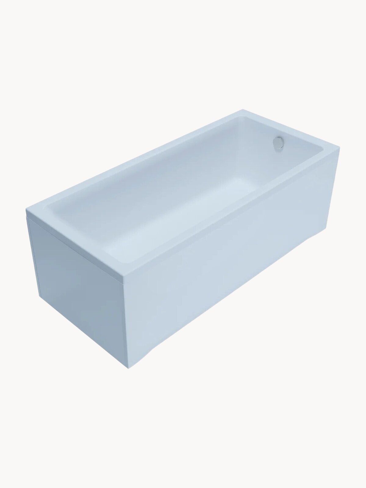 Акриловая ванна DIWO Суздаль 180x80, на ножках, пристенная, белая, глянцевая, прямоугольная