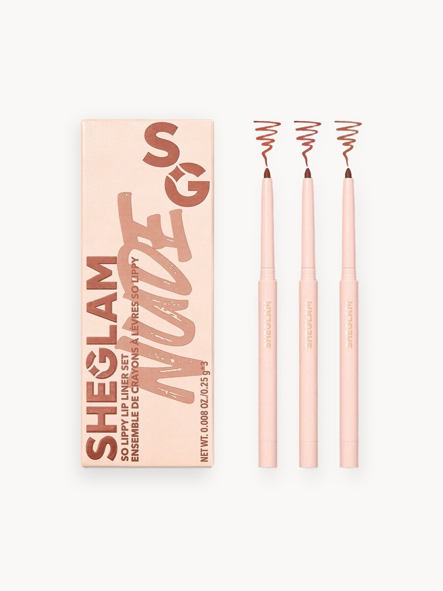Набор карандашей для губ (3 карандаша) SheGalm оттенок Natural