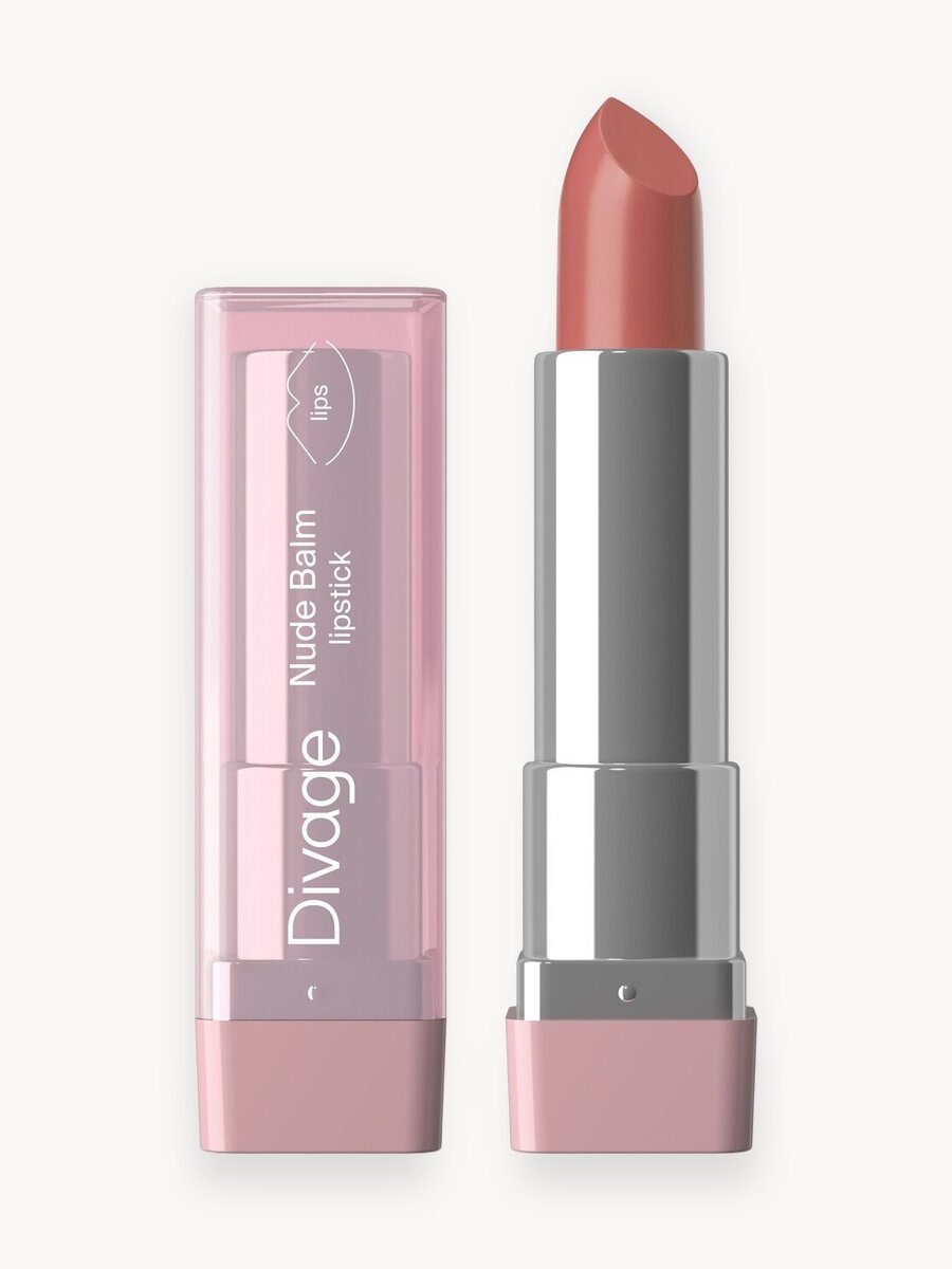 DIVAGE Помада-бальзам для губ Nude Balm Lipstick, 3,8 г, 02