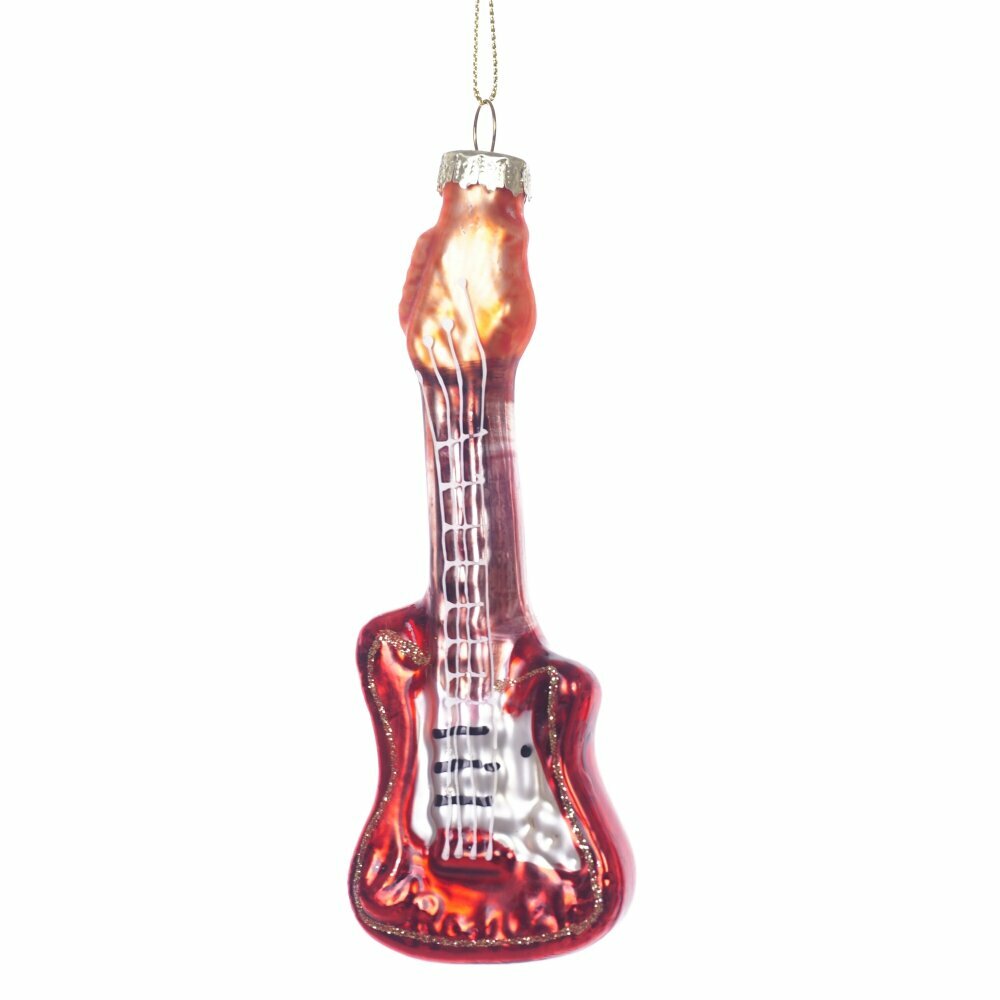 Елочная игрушка Гитара, 5х2,5х15 см KSM-826405