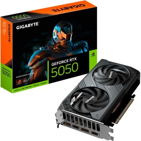 Видеокарта Gigabyte GeForce RTX 5050 WINDFORCE OC 8G