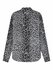Рубашка Versace Leopard-print silk shirt, размер 54, серый