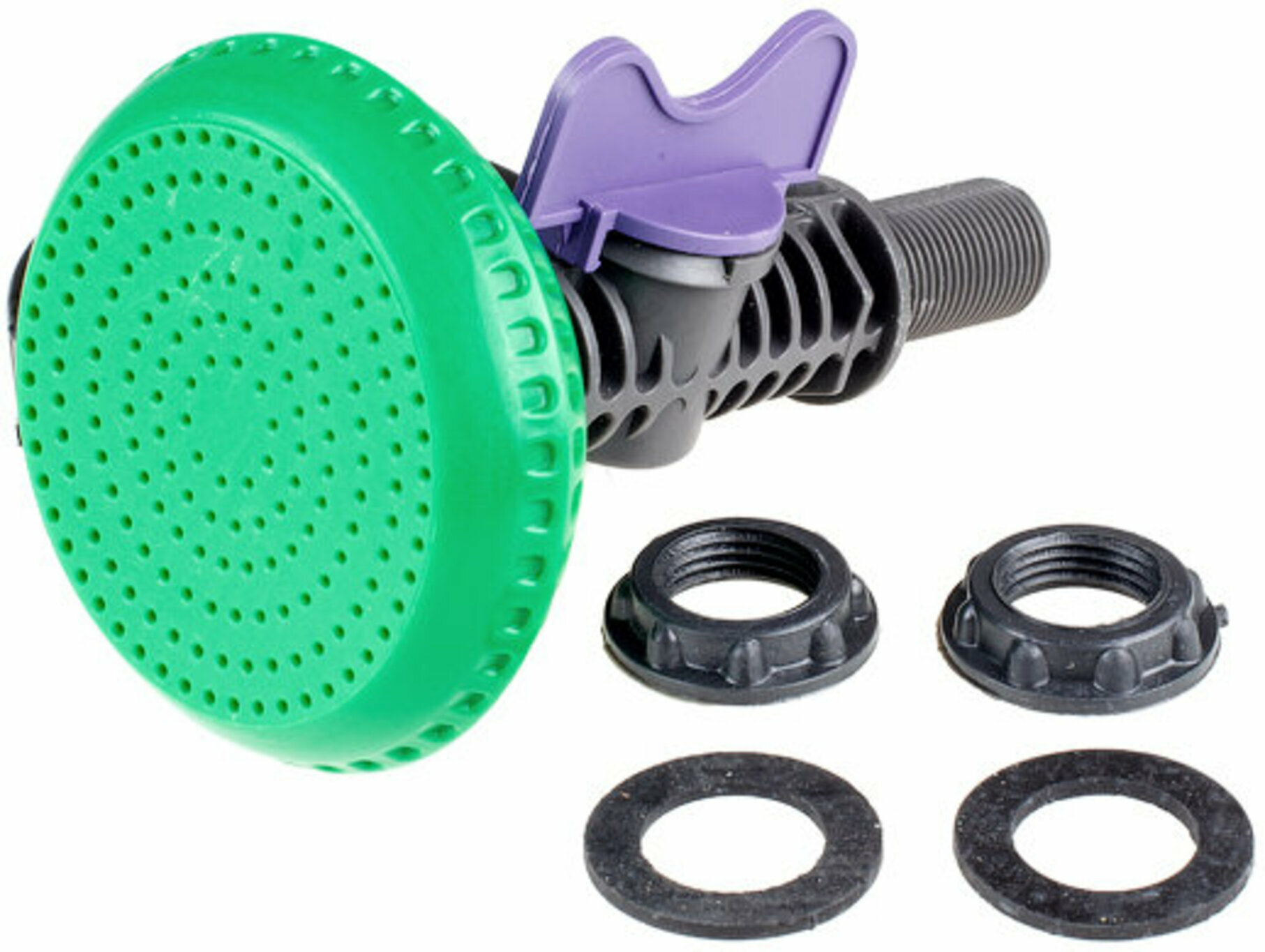 Летний душ Симтек 3-0008, пластиковый, с краном, ширина 8 см, резьба 1/2"