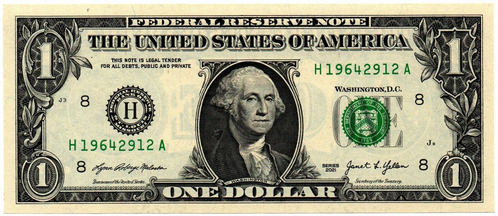 Доллар 2021 год США 1964 29 12