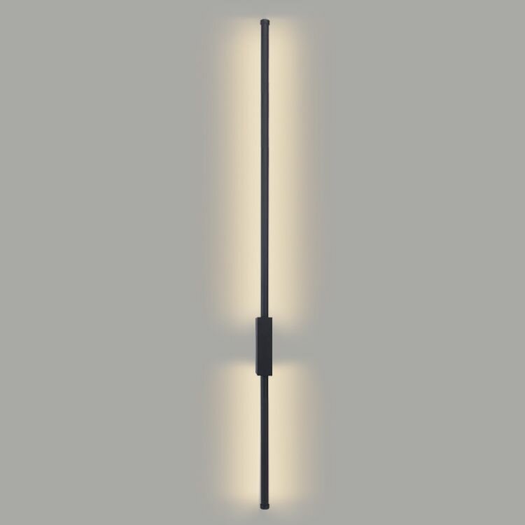 Современные черные длинные настенные светильники 4500K для спальни и гостиной, LED бра нейтральный свет, стильное освещение интерьера