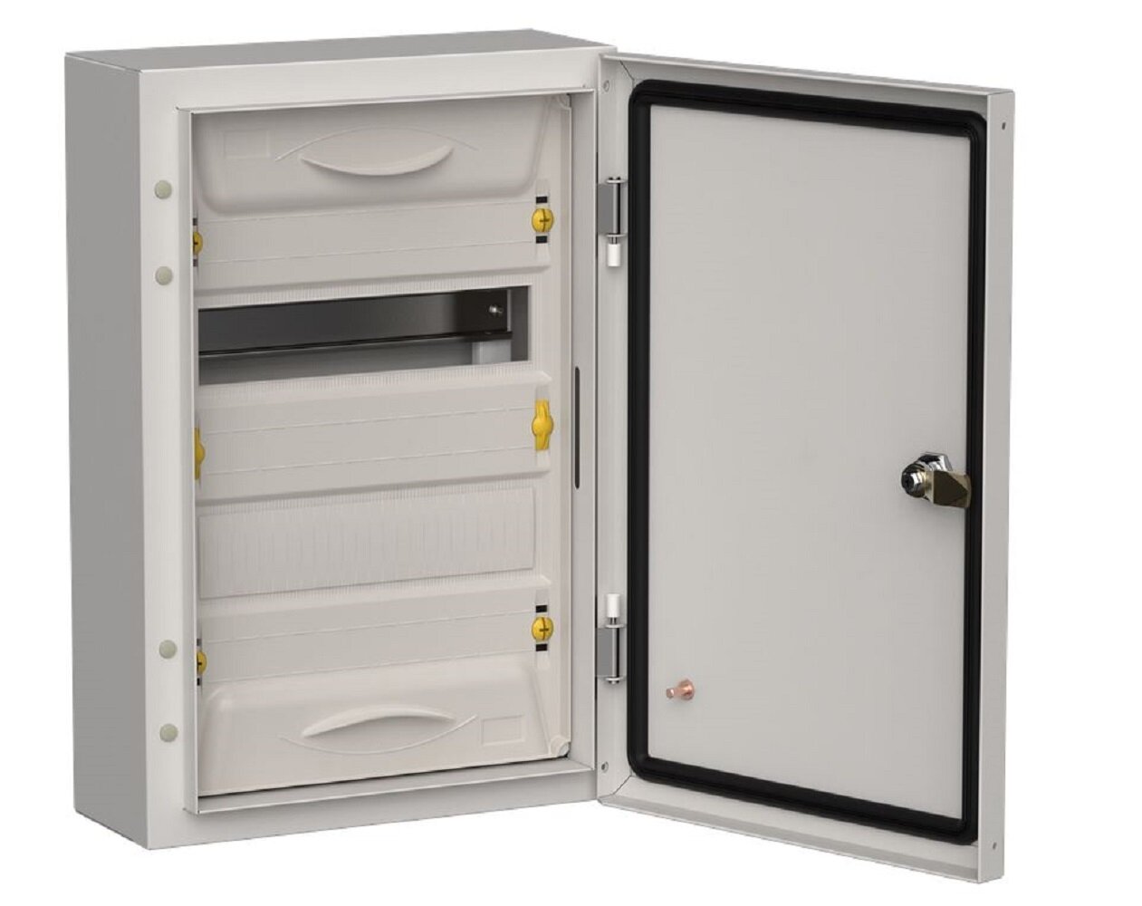 TITAN 5 Корпус металлический ЩРн-24 (1х24) 460х310х140мм IP54 серый (одна дверь) IEK