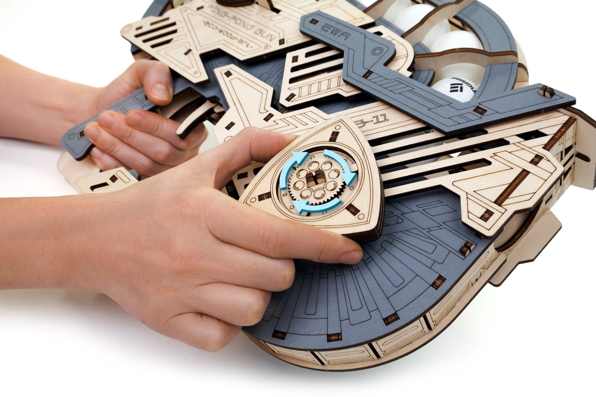 Механическая сборная модель EWA Пинг-Понг Пушка