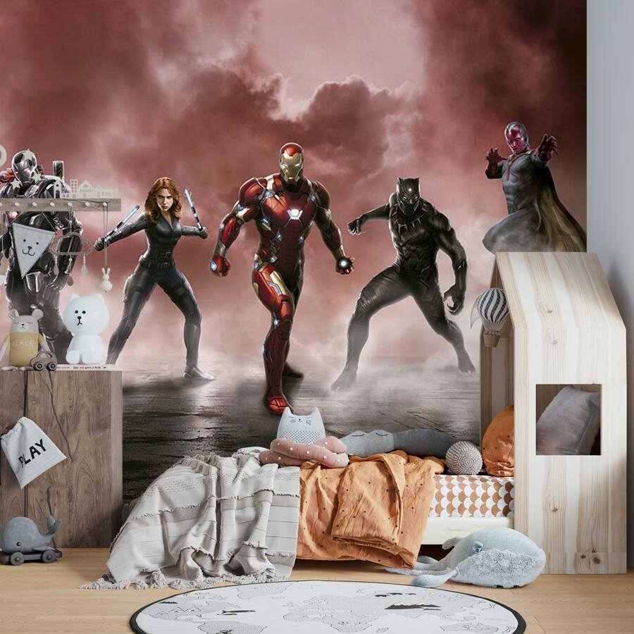 Фотообои Супергерои 12-1038-L-Флок 270 x 400 см (ВхШ) Бесшовные, флизелиновые, влагостойкие обои