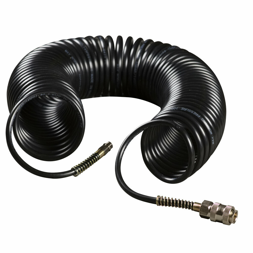 FUBAG Шланг спиральный с фитингами рапид, нейлон, 6x8мм, 10 бар, 5м