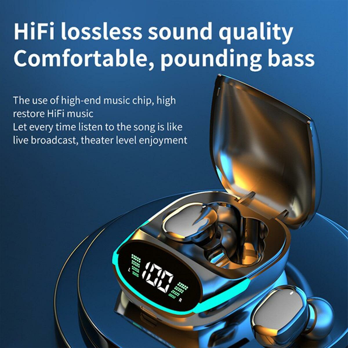TG06 беспроводные наушники TWS Bluetooth 5.1 наушники HIFI бас стерео наушники с микрофоном сенсорное управление гарниту
