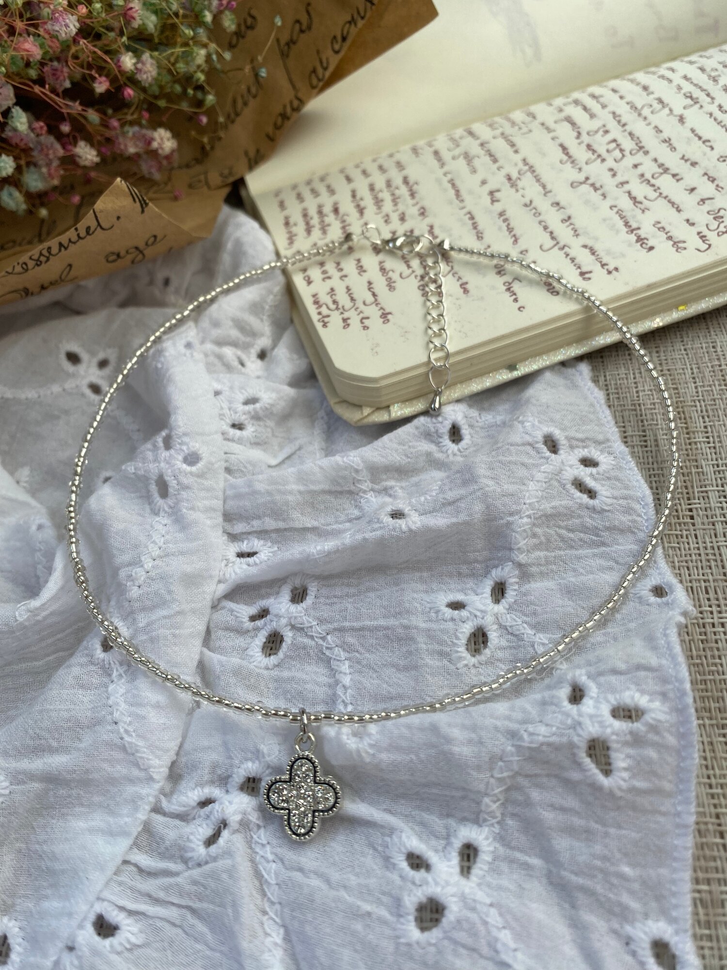 Чокер, бисер