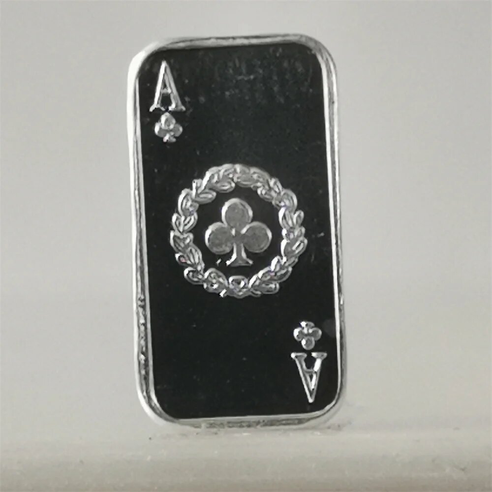 Серебряный слиток Ace Of Clubs 1 грамм
