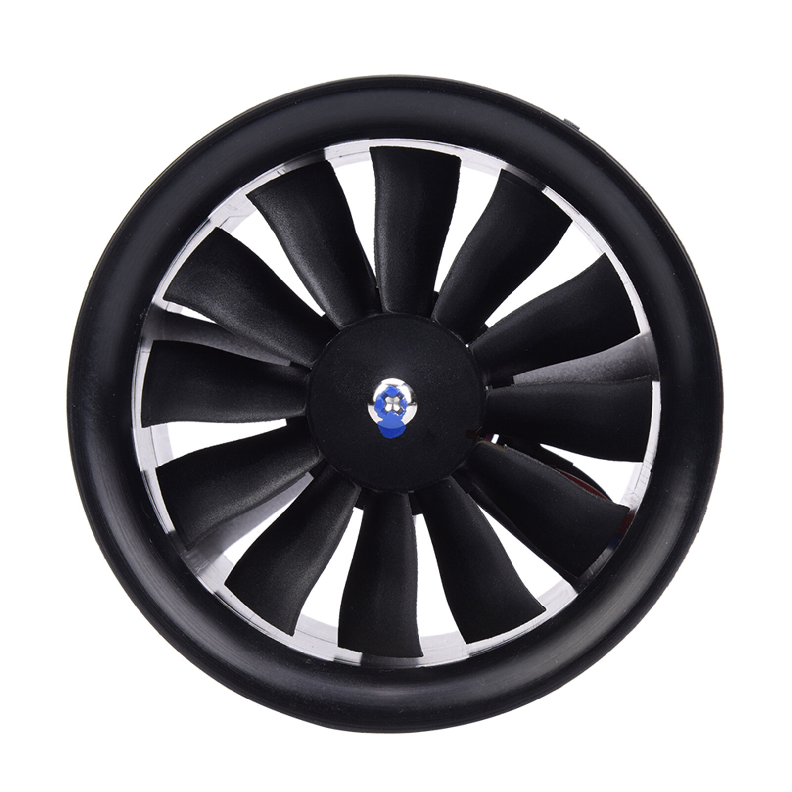 Винтовой вентилятор EDF 70 мм 12-лопастной с пусковым мотором для аксессуаров модельных воздушных судов KV2300 6S EDF 70 Duct