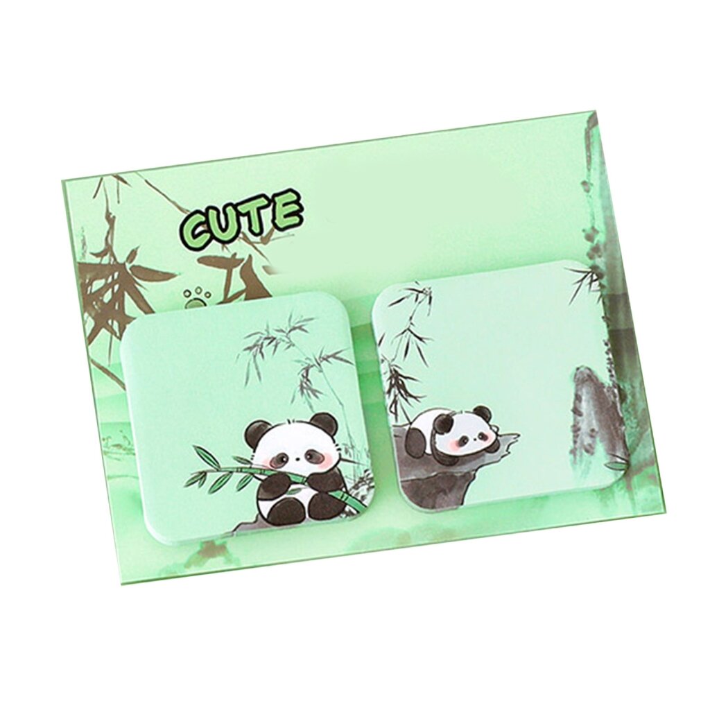 Cartoon Panda Sticky Notes 60sheests Adheive Note Paper маленькая блокнота карманная панель для написания журнала 50x50 мм