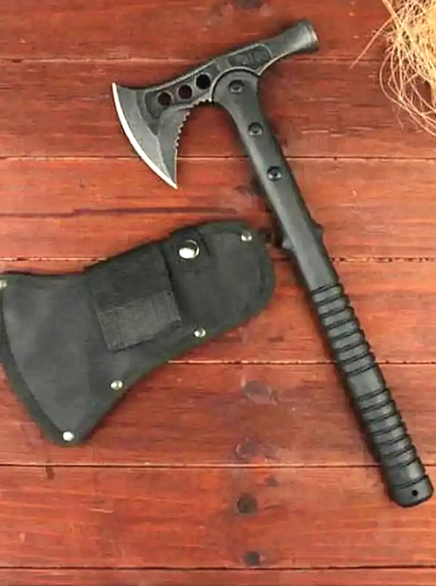 Топор тактический (томагавк), молот медведь сталь 420, с чехлом