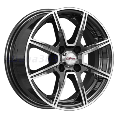 Литой колесный диск iFree Майами лайт (КС1029) 5,5x14/4x100 ET35 D67,1 Блэк Джек