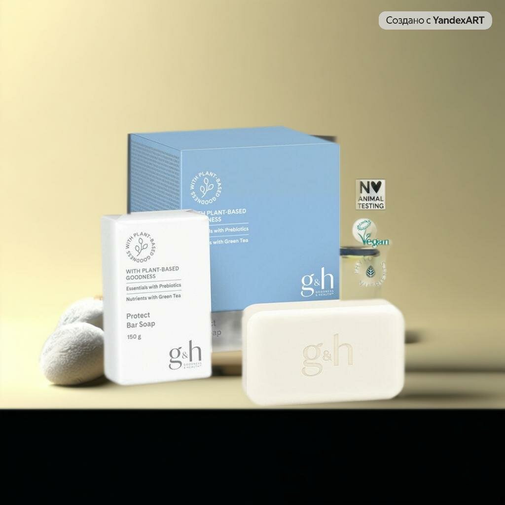 G&h™ Мультифункциональное мыло для очищения и защиты кожи, 6x150 г