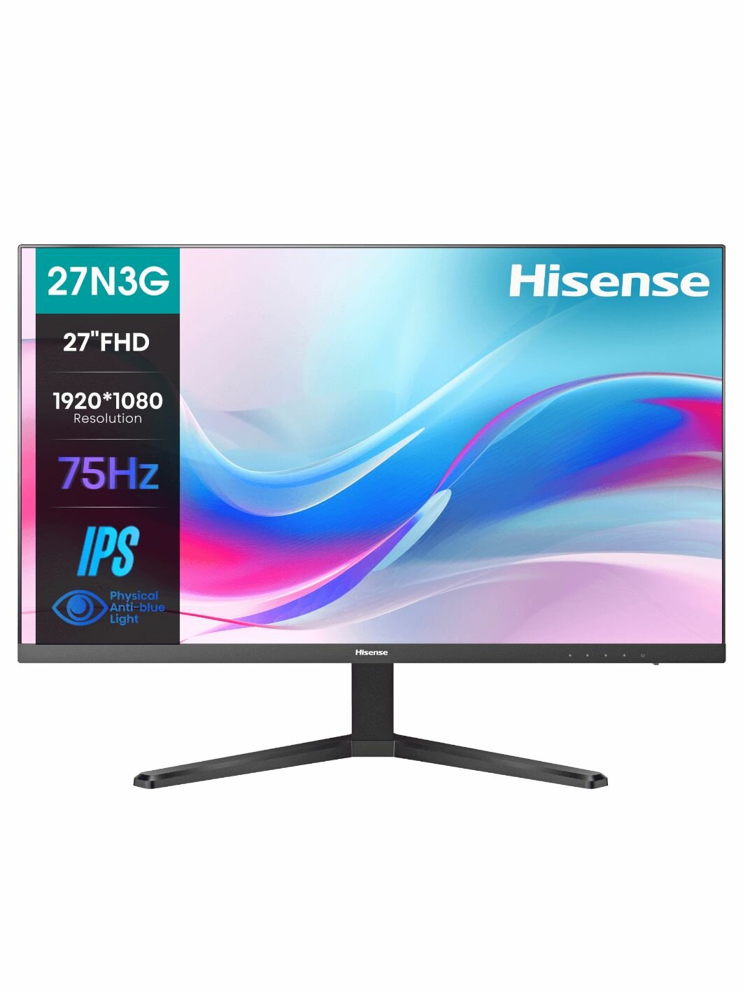 Монитор Hisense 27N3Q 27", 1920x1080, IPS/ELED, 75Гц, черный 2025