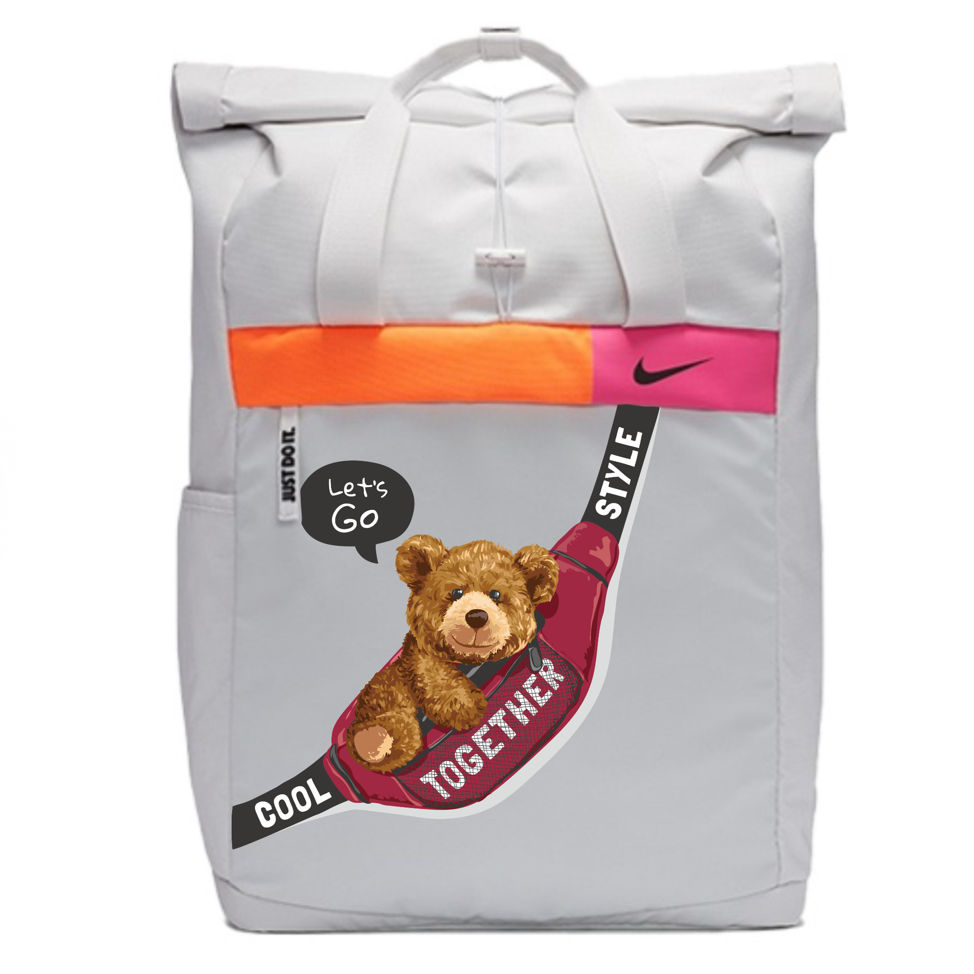 Рюкзак унисекс Nike Fabric Backpack Light Silver Gray, 1433138829
