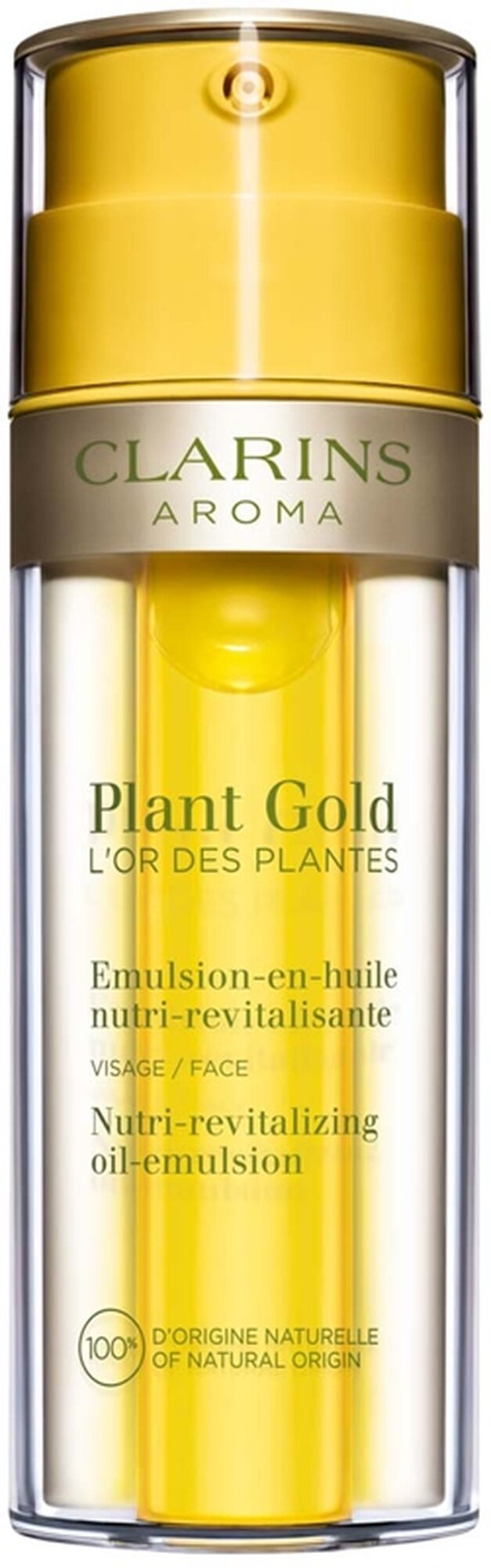 Clarins Питательное масло для лица 2 в 1 Plant Gold Nutri-Revitalizing Oil-Emulsion 35 мл