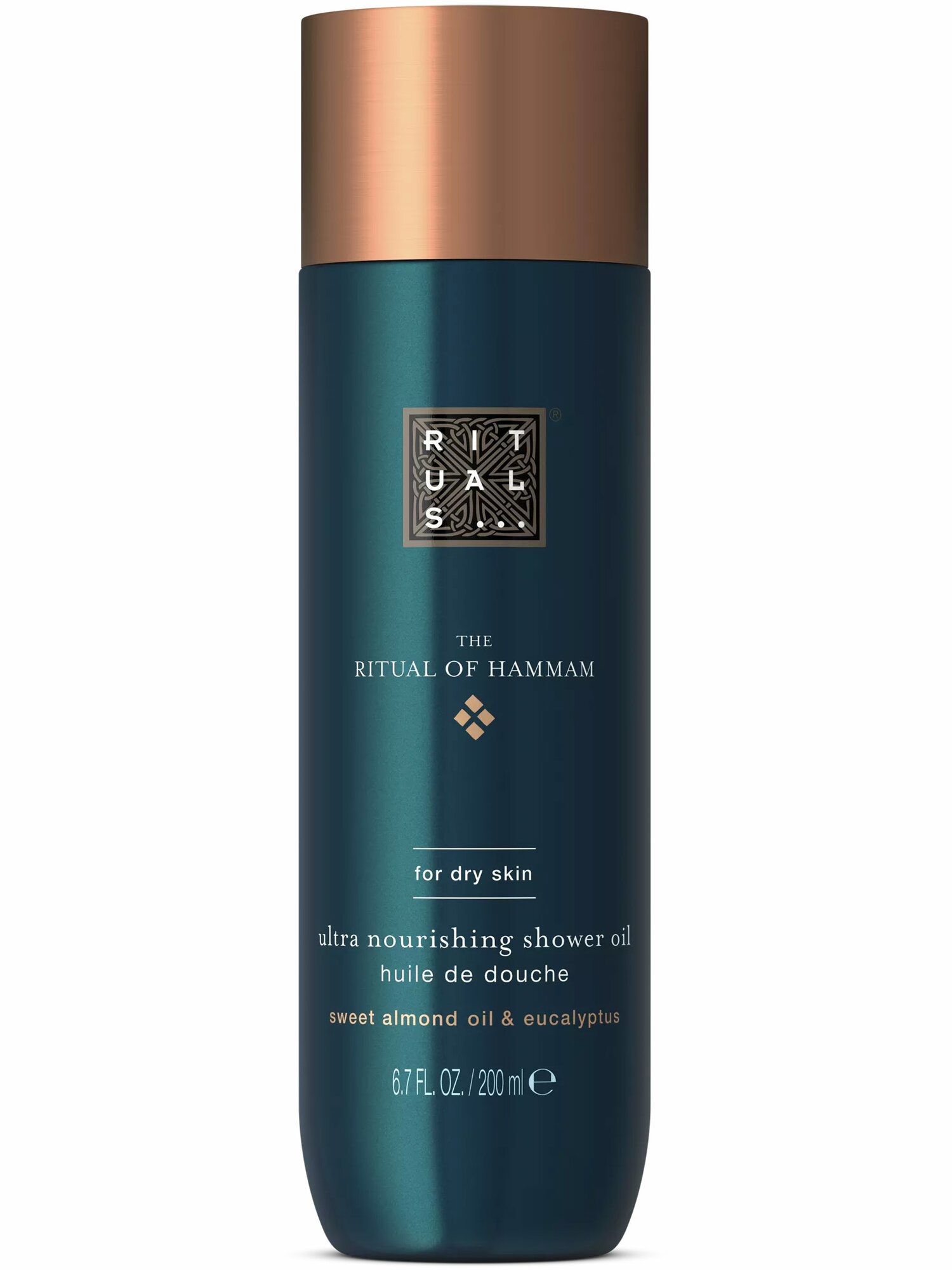 Масло для душа Rituals The Ritual Of Hammam, Эвкалипт и Масло сладкого миндаля, 200 мл