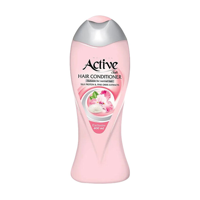 ACTIVE Бальзам для нормальных волос, экстракты розового ириса и протеинов шелка