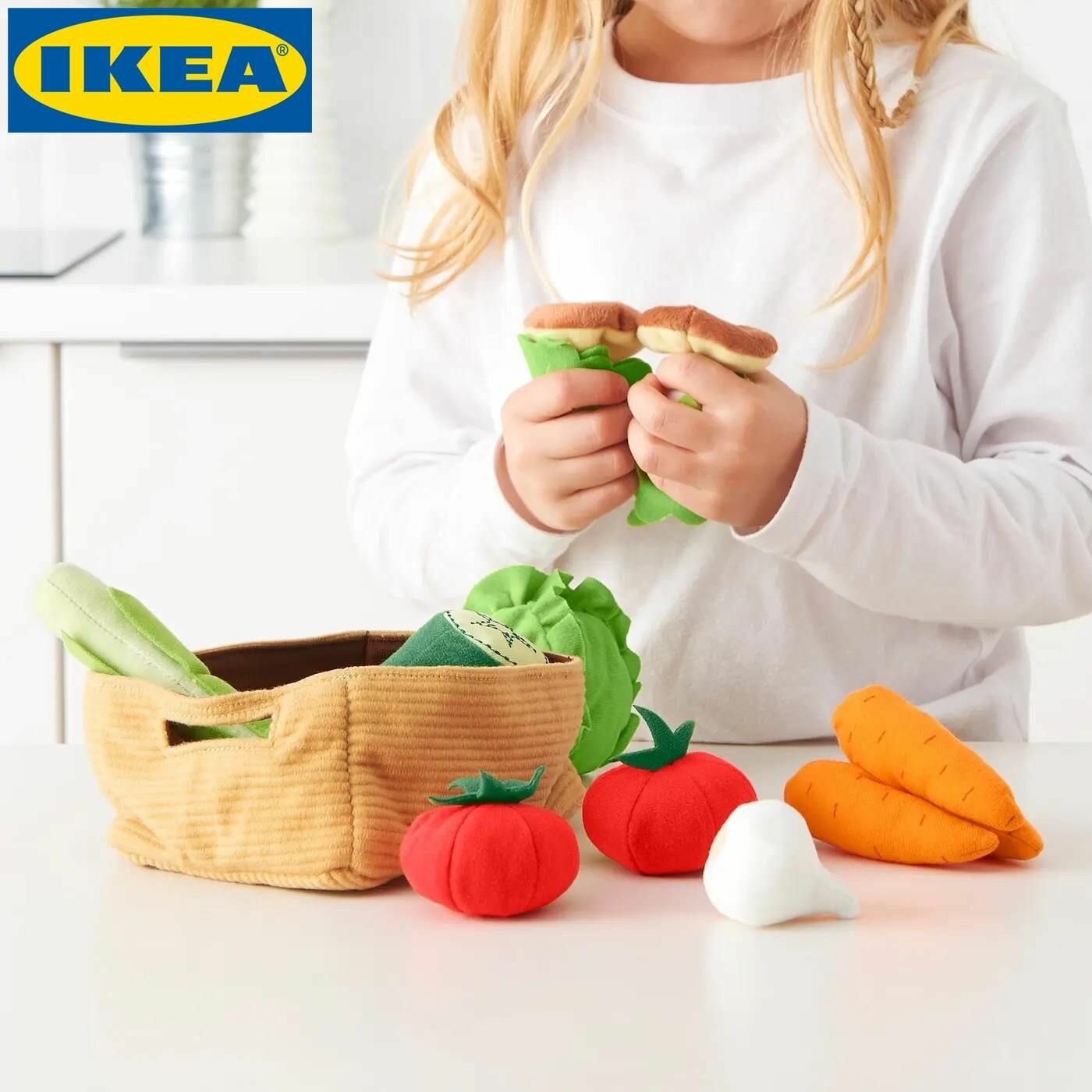 IKEA-DUKTIG набор овощных игрушек из 14 предметов
