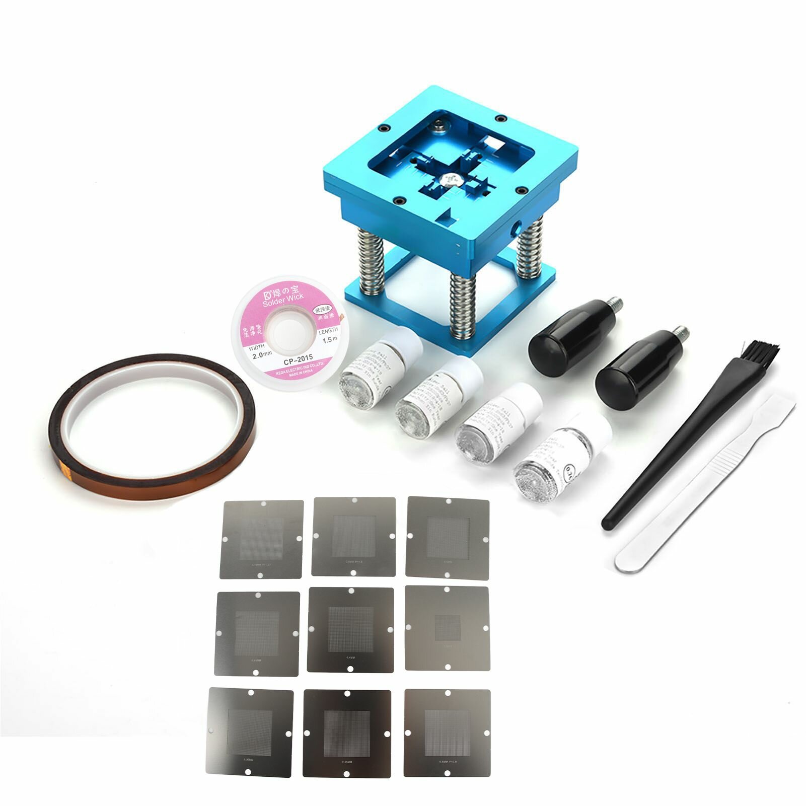 Станция для реболлинга BGA с комплектом для пайки и трафаретами