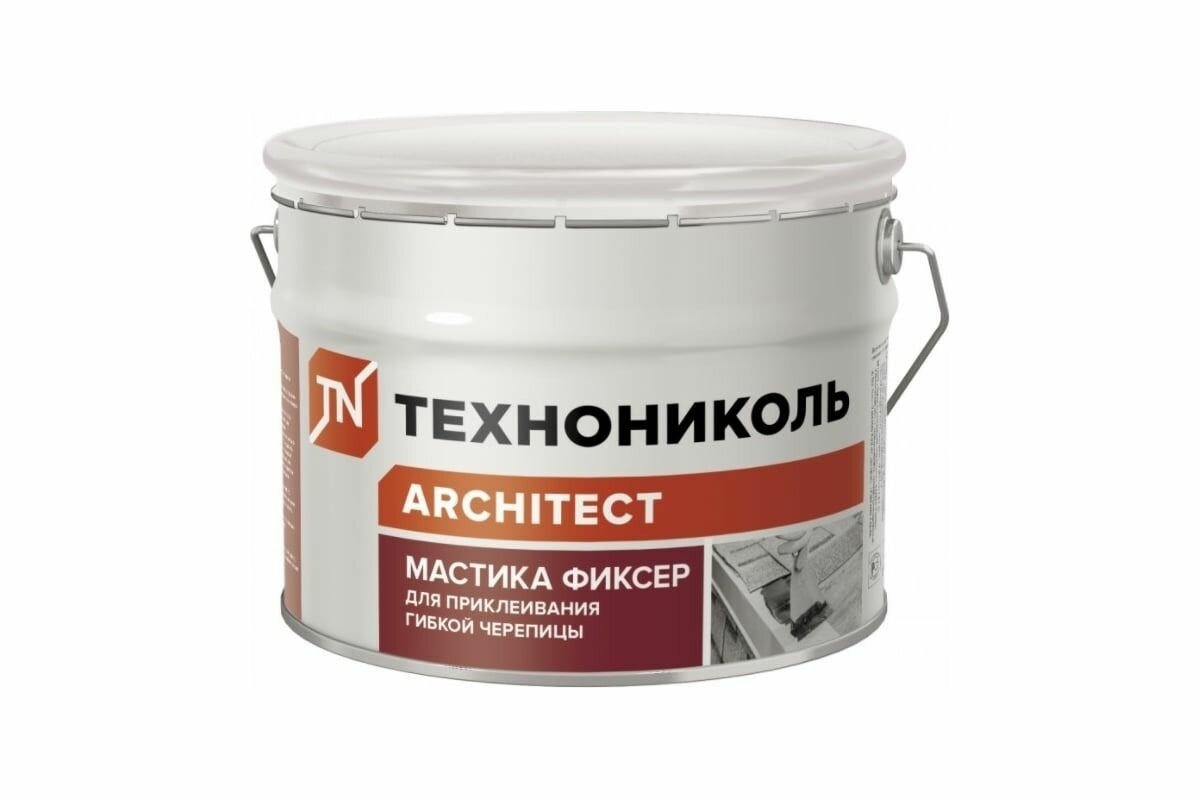 Мастика для гибкой черепицы Фиксер № 23 технониколь, ведро 3,6 кг
