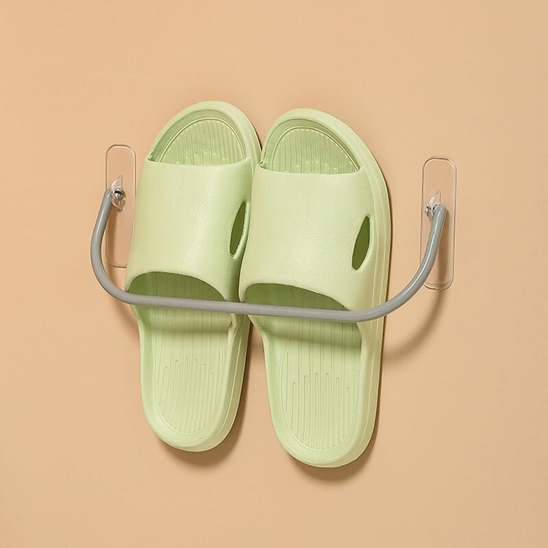 Простые пластиковые стеллажи для хранения обуви настенные водонепроницаемые стеллажи для тапочек Органайзер для спальни аксессуары для ванной комнаты