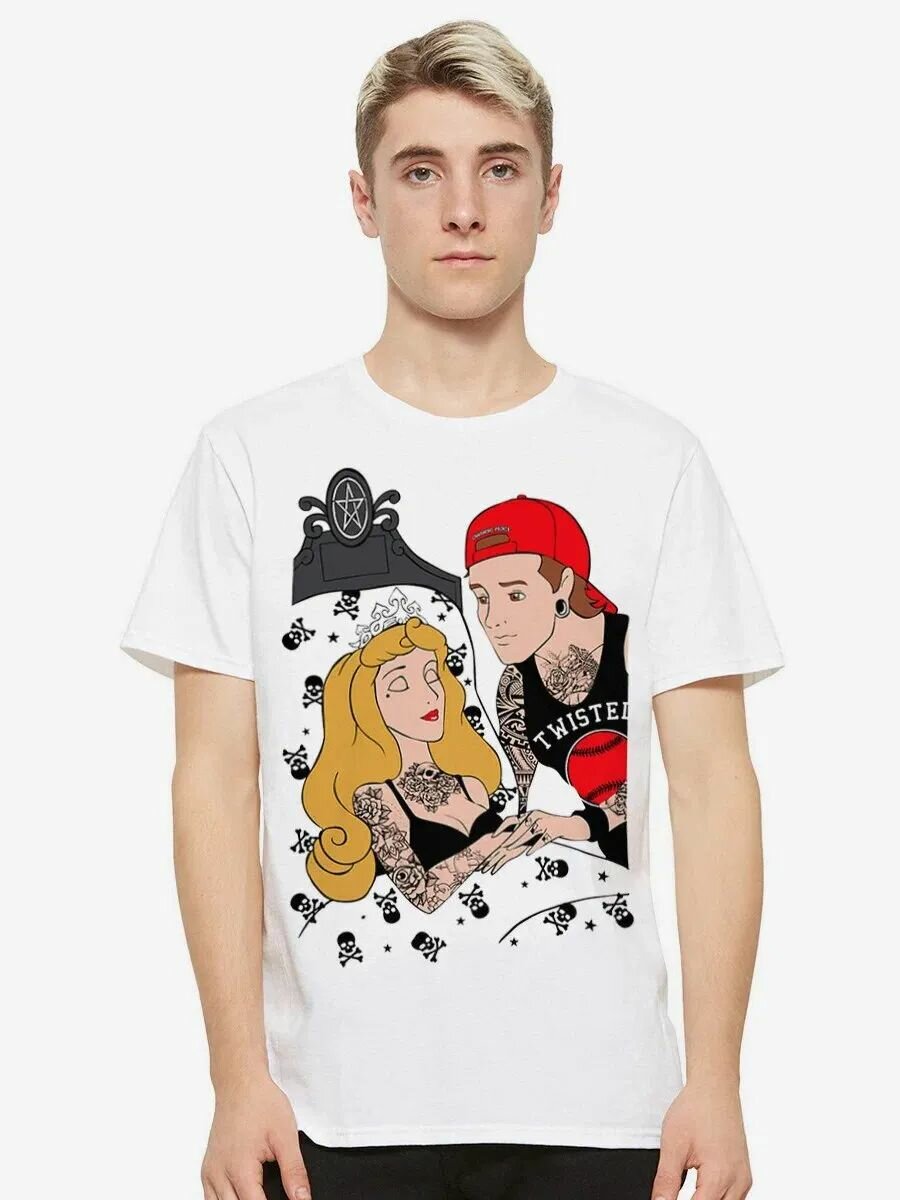 Футболка Рок Аврора и Принц / Спящая Красавица / Мужская