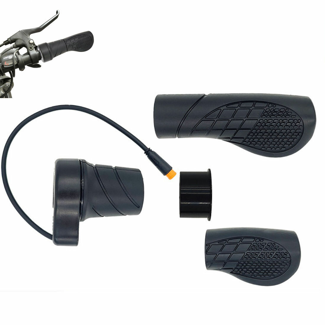 Правая полуповоротная дроссельная заслонка для электровелосипеда, совместимая с аксессуарами для электровелосипедов Bafang BBS01 BBS02 BBSHD Mid Motor