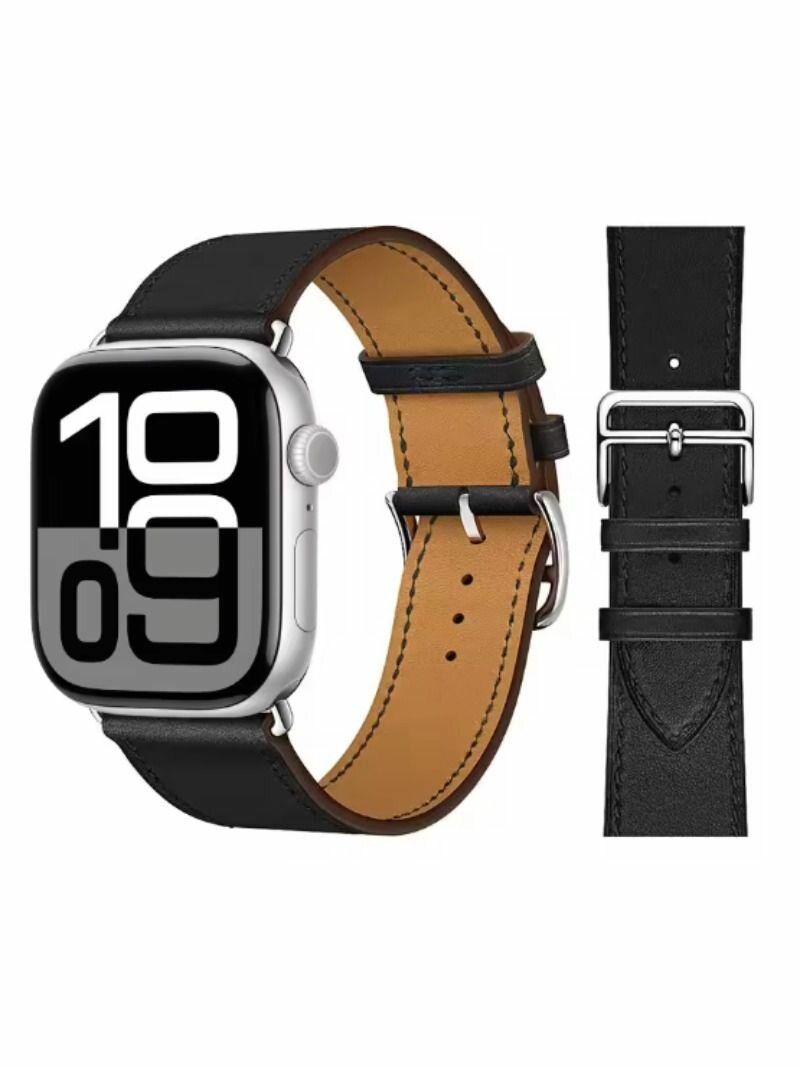 Кожаный ремень для Apple Watch Ultra 3 2 1 49 мм 11 10 46 42 мм Браслет iWatch 9 8 7 6 5 4 SE 41 45 мм 44 40 мм