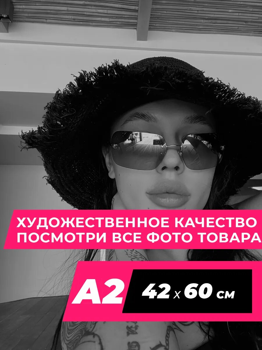 Постер Инстасамка на стену 8 A2, матовая фотобумага премиум качества