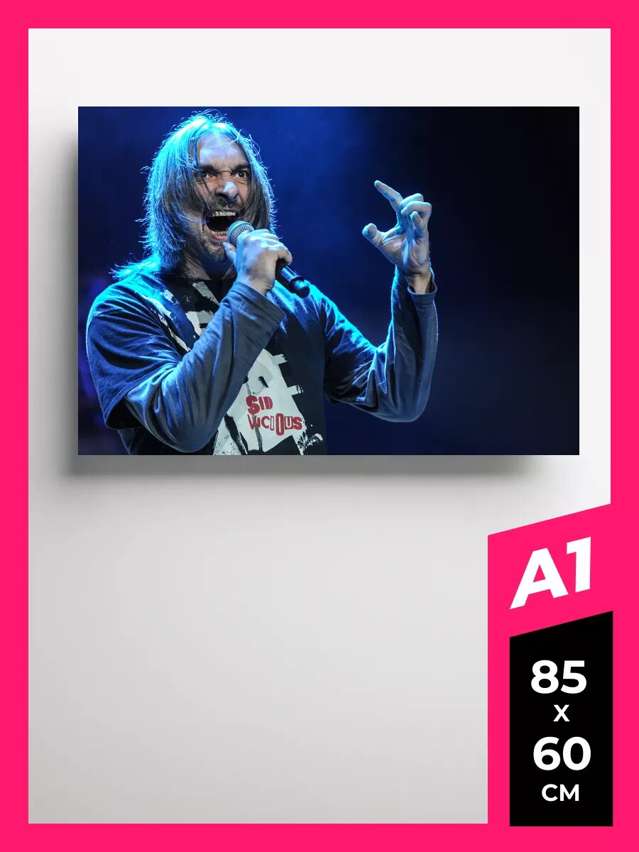 Постер Король и Шут Плакат 6 на стену А1, А2, А3, 50 х 70, матовая фотобумага премиум качества