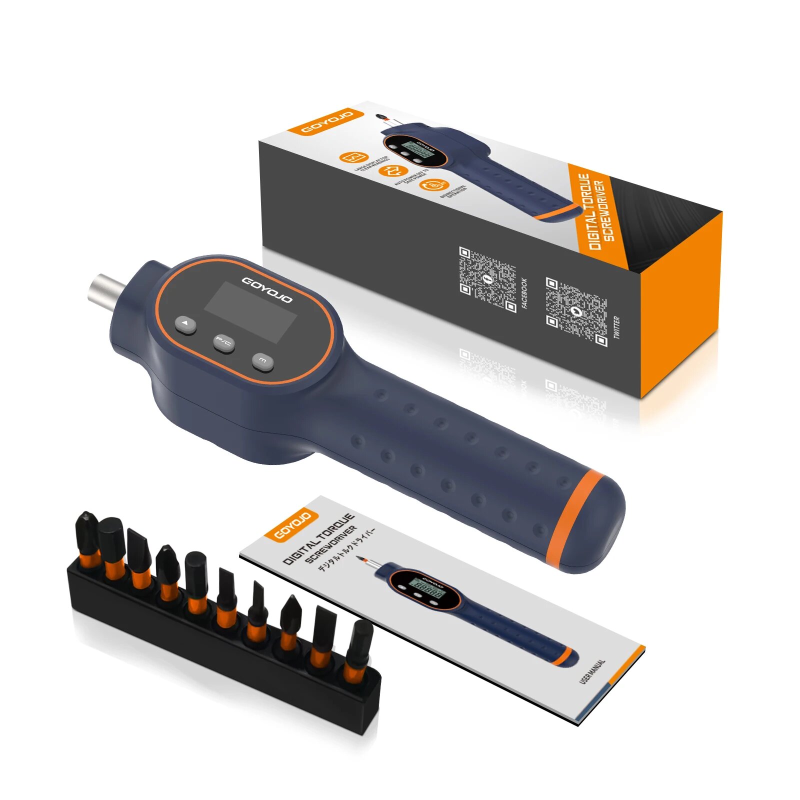 Набор Высокоточных Динамометрических Отверток 0,8-8 Нм, 1/4 Дюйма