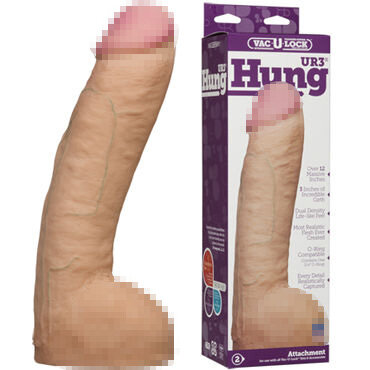 Doc Johnson Vac-U-Lock UR3 Hung, телесный Реалистичная насадка к трусикам