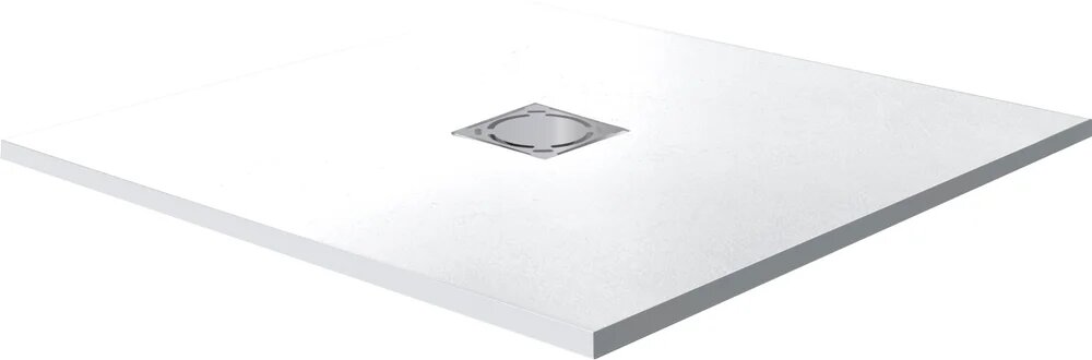 Поддон для душа RGW Stone Tray ST-0088W из искусственного камня, 80x80 см, квадратный, низкий, с антискользящим покрытием, немецкий